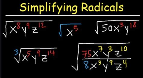 Review Simplify Radicals With Variables 9th 12th Grade Flashcard Wayground