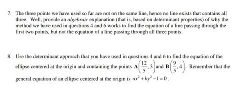 Solved In The Chapter On Lines Planes And Other Straight Chegg
