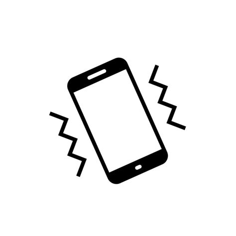 Mobile Phone Vibration Icon Vibrate Mode Concept 45940274 Vector Art
