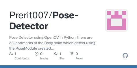 Github Prerit Pose Detector Pose Detector Using Opencv In Python There Are Landmarks