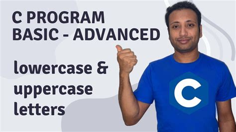 C Program English Tutorial 18 Uppercase And Lowercase Conversion
