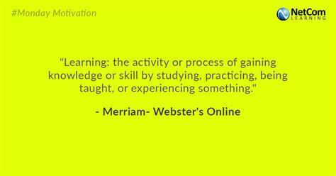 Netcom Learning On Linkedin Mondaymotivation Lifelonglearning