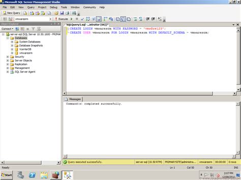 VMware SRM 4 1 Database Setup