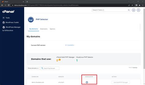 cara mengubah versi php menggunakan select php version select php