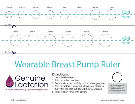 Printable Nipple Measuring Tool Printable Free Templates