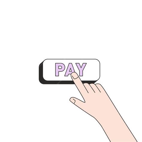 Premium Vector Hand Push A Button Vector Illustration