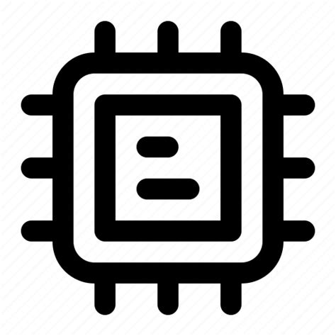Processor Micro Chip Cpu Hardware Computer Micro Chip Icon