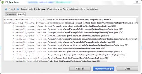 FileNotFoundException exception in Android Studio core? - Stack Overflow
