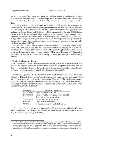 Pdf Dialog Act Modeling For Automatic Tagging And Recognition Of