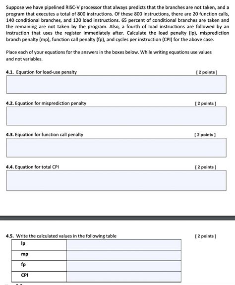 Solved Suppose We Have Pipelined Risc V Processor That