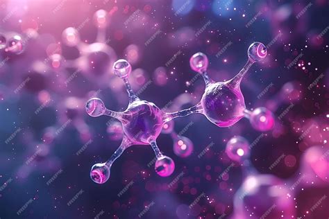 Stunning Visualization Of Molecular Structures In Vibrant Colors Premium Ai Generated Image