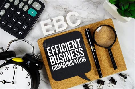 Ebc Efficient Business Communication Acronym With Calculator Alarm