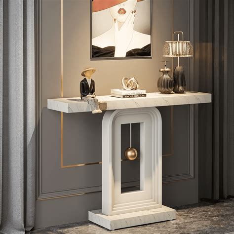 Tribesigns Modern Console Table 40 Inches Narrow Sofa Entryway Table
