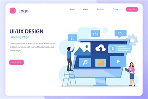 Ui Ux Design Concept Creating An Application Design Content And Text