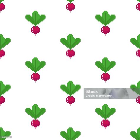 무 픽셀 아트 패턴이 매끄럽습니다 채소밭 식물 8 비트 배경 픽셀화된 텍스처 건강한 식생활에 대한 스톡 벡터 아트 및 기타 이미지 건강한 식생활 과일 농장 Istock