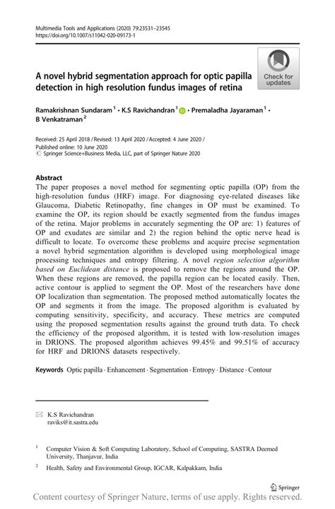 A Novel Hybrid Segmentation Approach For Optic Papilla Detection In High Resolution Fundus