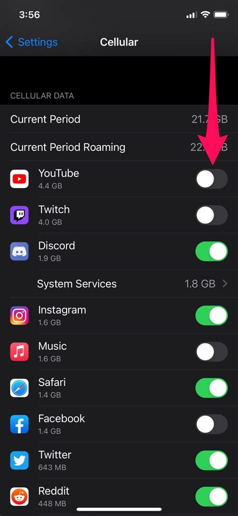 how to stop apps from using cellular data on iphone and ipad