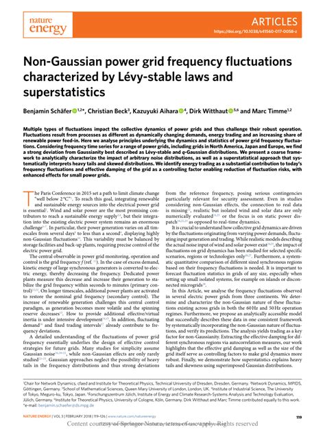Non Gaussian Power Grid Frequency Fluctuations Characterized By Lévy