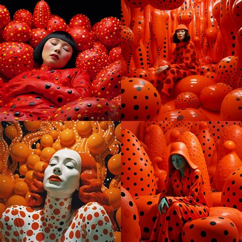 Sculptor Yayoi Kusama Art Style Inspirations And Samples