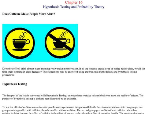 Missouri State University Introductory Statistics Hypothesis Testing Ebook For 9th 10th