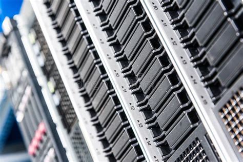 Cluster Of Data Storage SSD Hard Drives Inside Server Rack Stock Photo Image Of Database