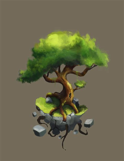 Иллюстрация Дерево в стиле 2d Cg Game Dev