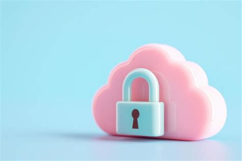 A Colorful Cloud With A Lock Symbol Representing Cloud Security And