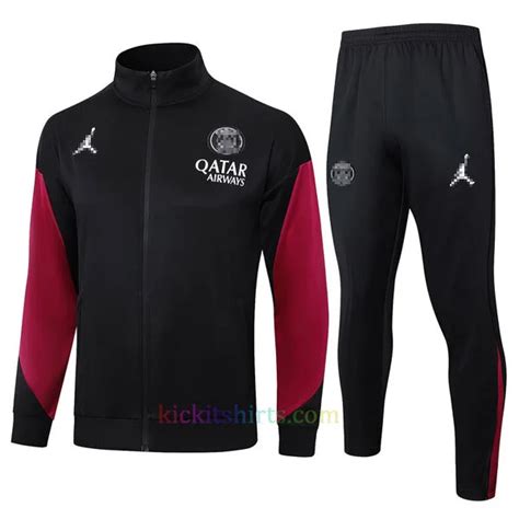 Buy Psg Jordan Black Tracksuit 202425 Full Sleeves Full Zip Cheap