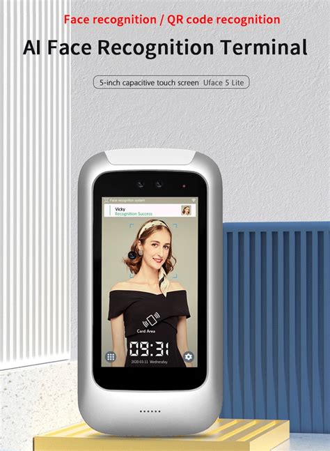 Uface5lite Linux Wifi Ai Biometric Face Qr Code Rfid Card Recognition Mobile App Time Attendance