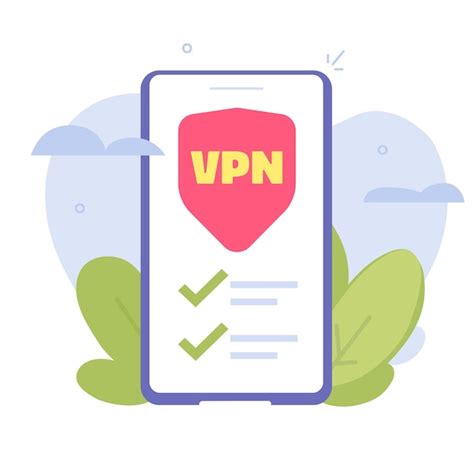 Premium Vector Vpn On Cell Phone Mobile Checklist Or Virtual Private