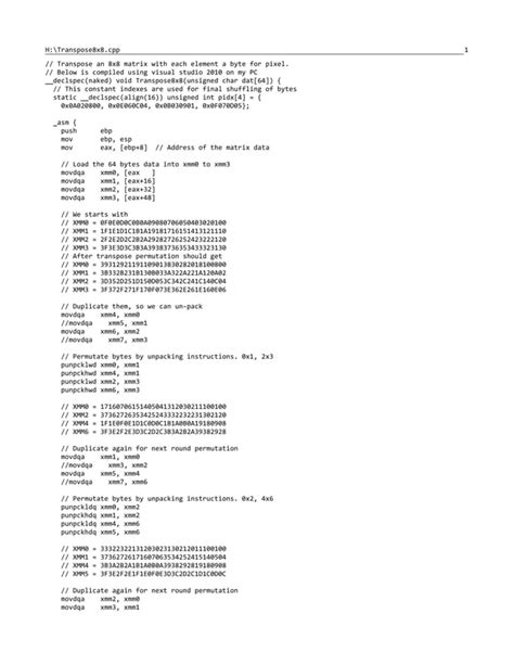 Transpose8x8 Pdf