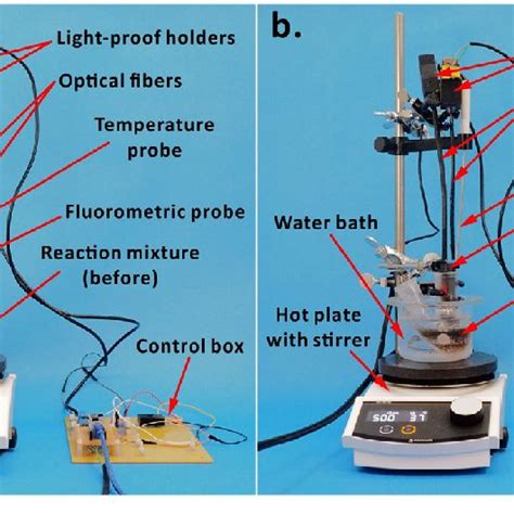 Photographs Of Reaction Setup A Before The Reaction And B After Download Scientific