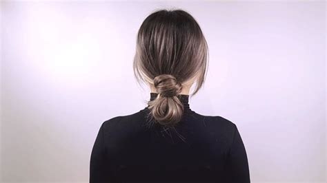 머리끈 하나로 끝~~~로우번헤어 쉽게 머리묶기 Easyhair Youtube