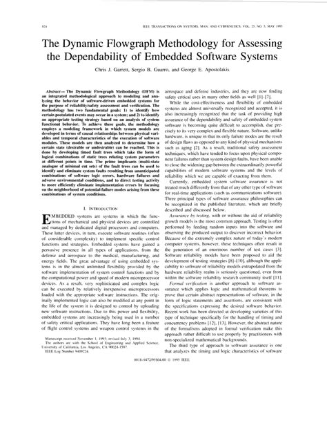 Pdf The Dynamic Flowgraph Methodology For Assessing The Dependability