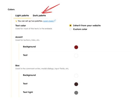 Styles And Colors Hyvor Talk Docs