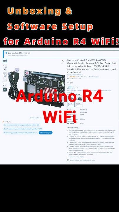 Unboxing And Software Setup For Arduino R4 Wifi Arduino Arduino R4wifi