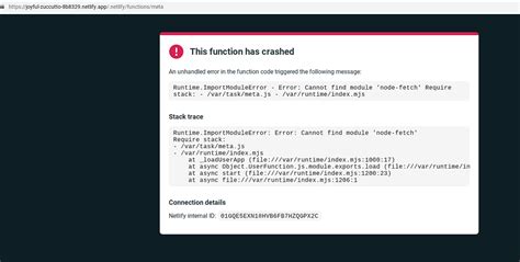 Error Cannot Find Module Node Fetch Support Netlify Support Forums