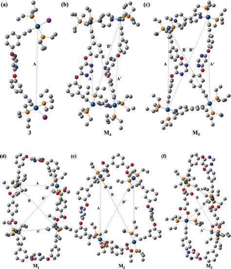 Energy‐minimized Structures Of A 3 B M4 C M5 D M1 E M2