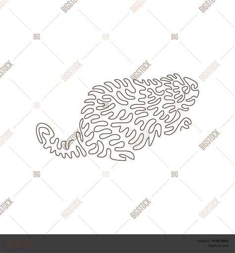 Continuous Curve One Vector And Photo Free Trial Bigstock