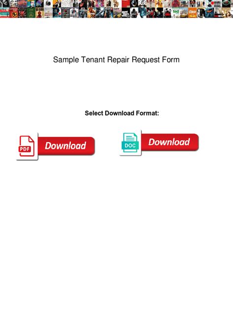Fillable Online Sample Tenant Repair Request Form Sample Tenant Repair Request Form Rablu Fax