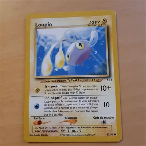 Carte Pok Mon Neo Revelation Loupio Eur Picclick Fr