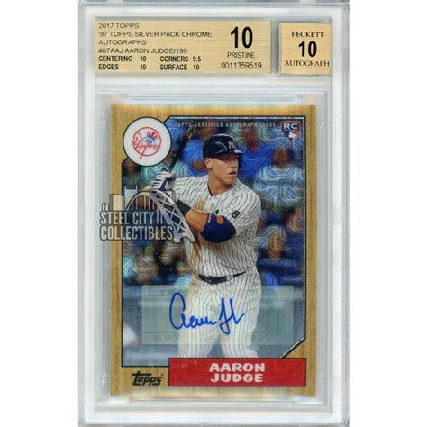 Aaron Judge 2017 Topps Silver Pack Chrome Baseball Autograph Rookie