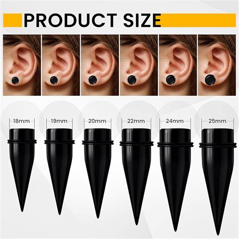 Plugs Gauges Sizes Chart Ear Gauge Size Chart Actual Size Ear Chart