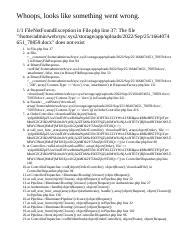 Docx Whoops Looks Like Something Went Wrong FileNotFoundException In File Php Line