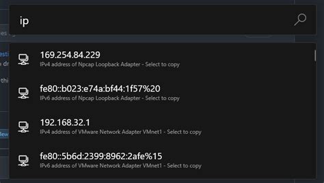 Ip Address Plugin For Powertoys Run · Issue 26665 · Microsoft