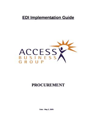 EDI Implementation Guide Doc Template PdfFiller