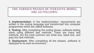 ITERATIVE Model In Software Engineering Pptx