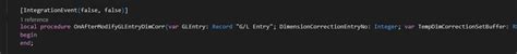 [event request] codeunit 2581 dim correction run · issue 12929