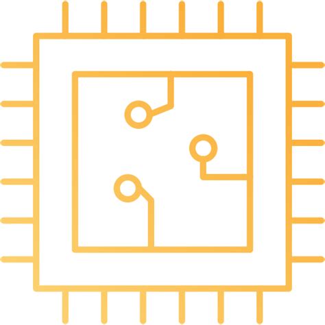 Cpu Generic Gradient Outline Icon