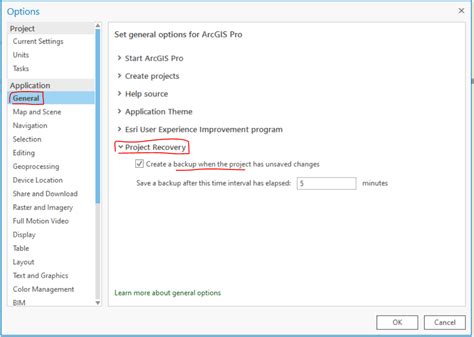 Faq What Is Recovered When An Arcgis Pro Project File Aprx Is